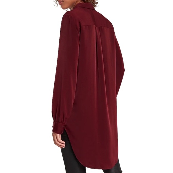 Express | Tops | Nwt 58 Express Pleated Shoulder Buttondown Long Tunic ...
